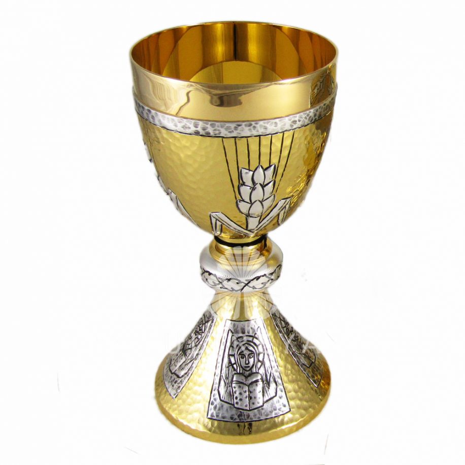 CALIZ BICOLOR 4 EVANGELISTAS - Artículos Religiosos Ultreya