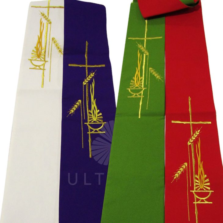 ESTOLON DOBLE BORDADO - Artículos Religiosos Ultreya