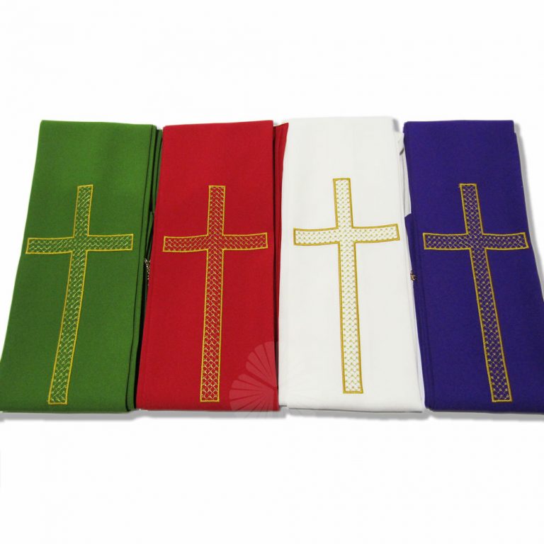 ESTOLON BORDADO CRUZ - Artículos Religiosos Ultreya