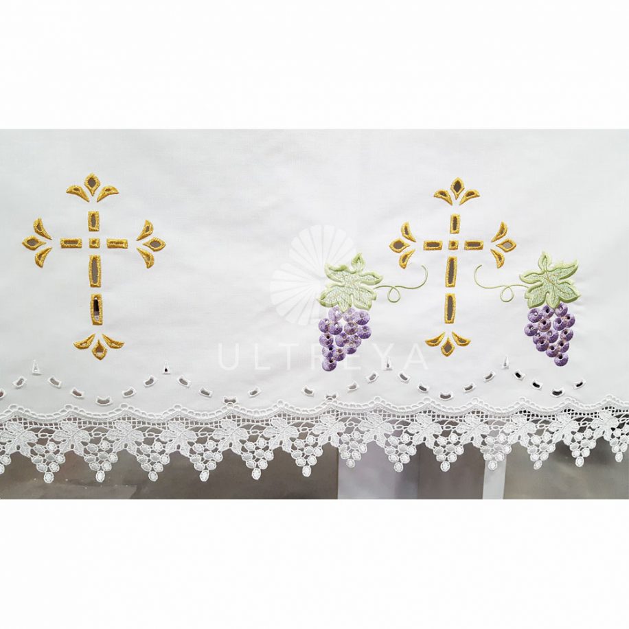 MANTEL DE ALTAR CALIZ Y UVAS - Artículos Religiosos Ultreya