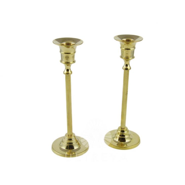 CANDELERO METAL DORADO - Artículos Religiosos Ultreya