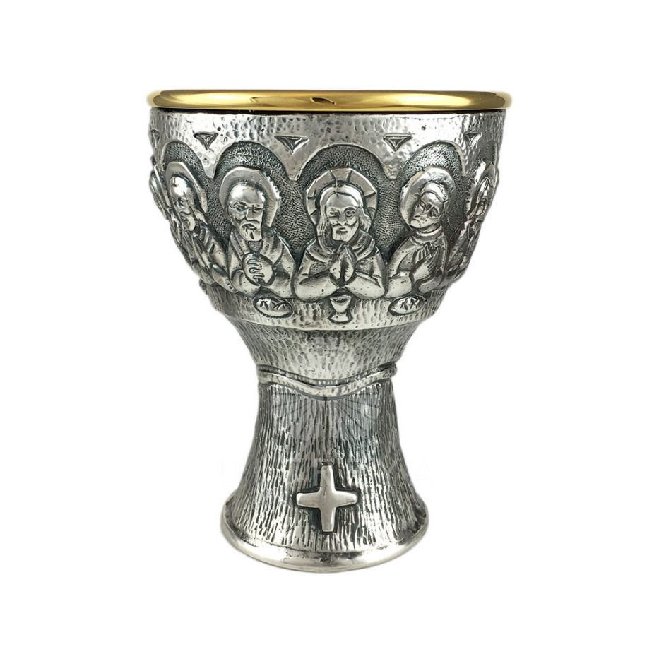 CALIZ ULTIMA CENA PLATA - Artículos Religiosos Ultreya