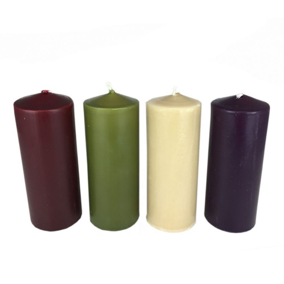 VELAS DE ADVIENTO 6X15 CM - Artículos Religiosos Ultreya