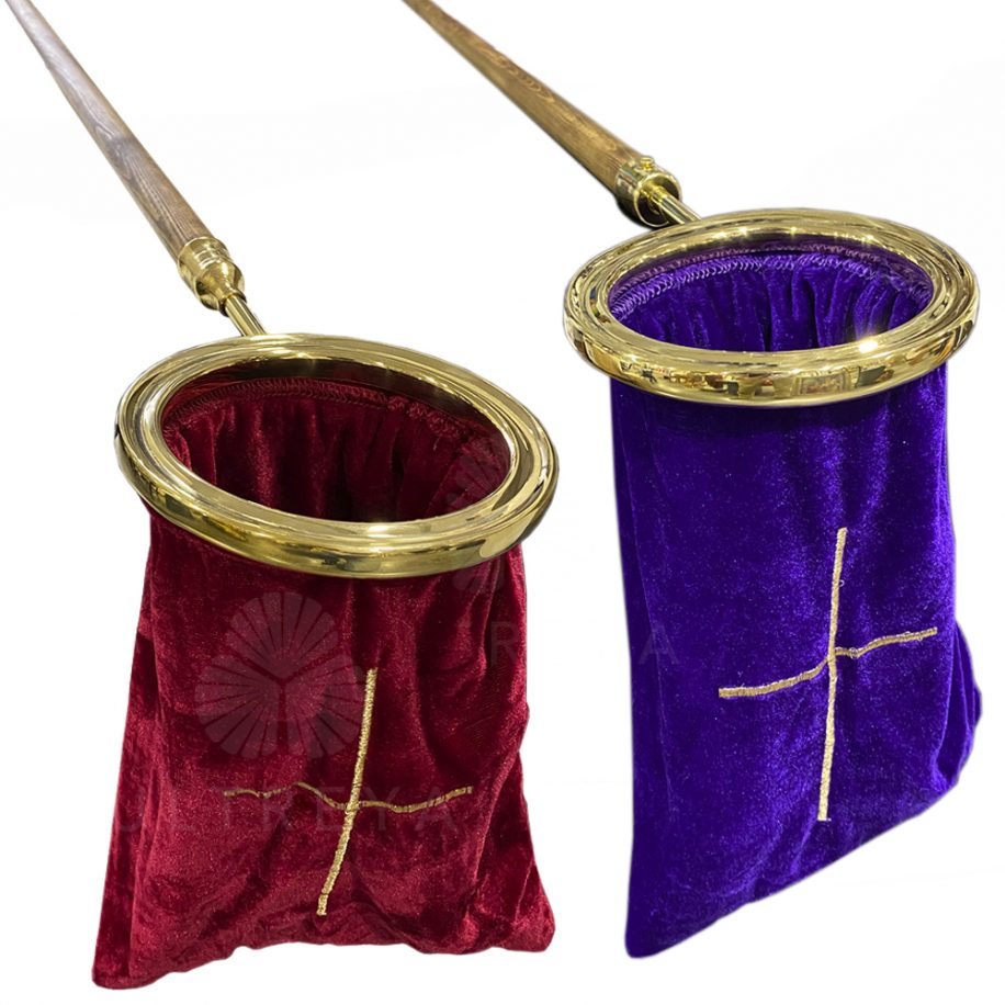 LIMOSNERO METAL DORADO 1 M - Artículos Religiosos Ultreya