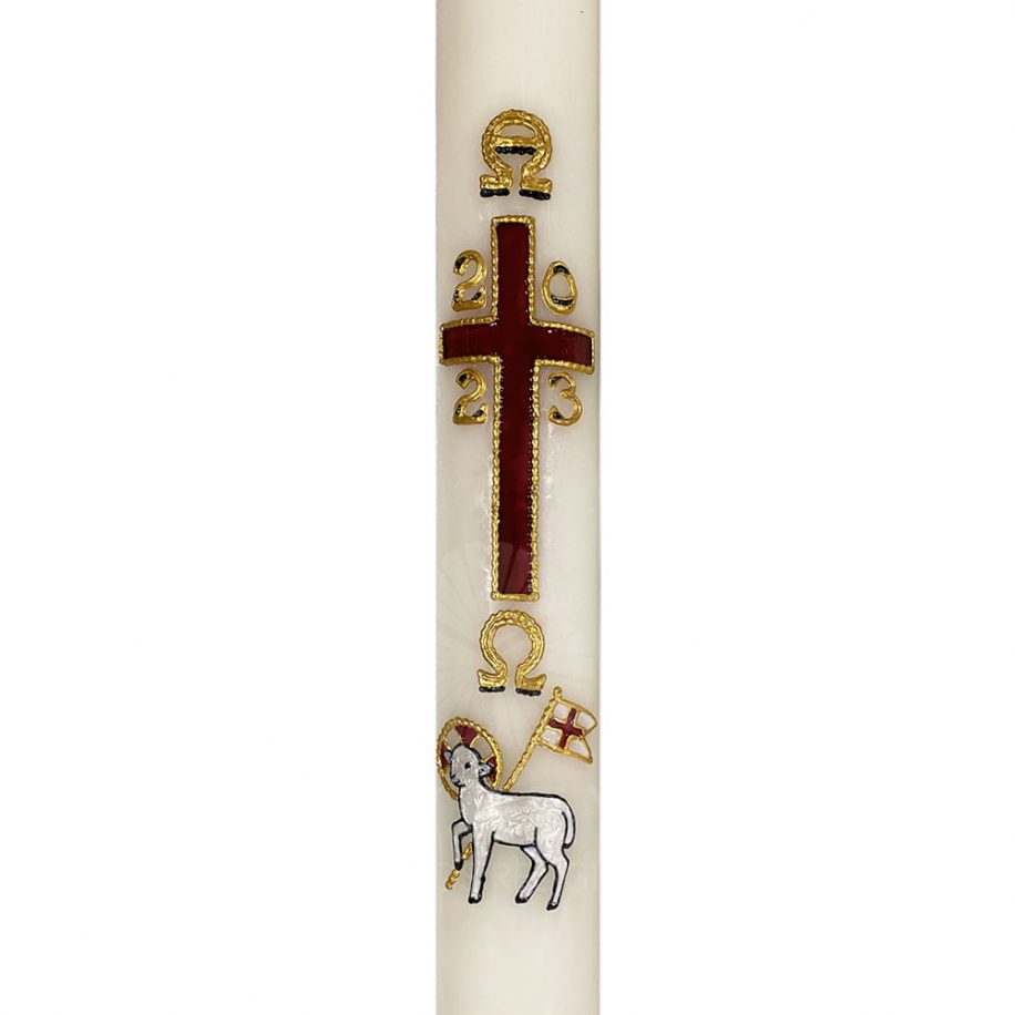 CIRIO PASCUAL 2026 DECORADO RESUCITADO - Artículos Religiosos Ultreya