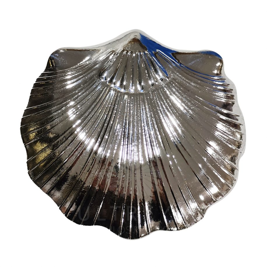 CONCHA BAUTISMO CRISTAL NACAR BAÑO PLATA - Artículos Religiosos Ultreya