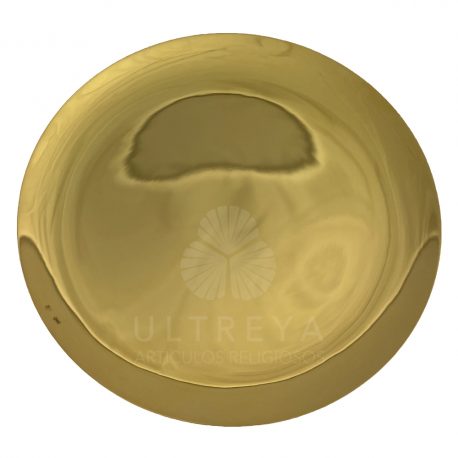 PATENA DE PLATA BAÑADA EN ORO - Artículos Religiosos Ultreya