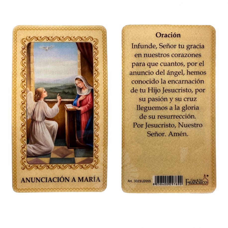 ESTAMPITA ANUNCIACION A MARIA - Artículos Religiosos Ultreya