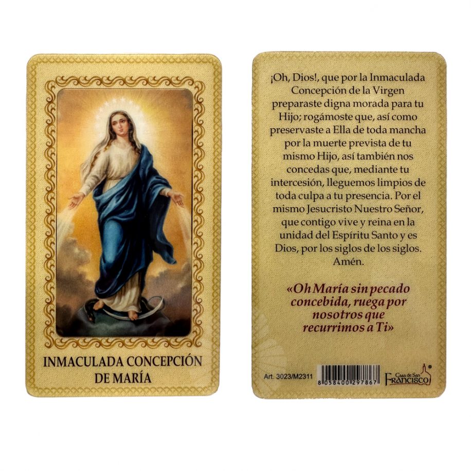 ESTAMPITA INMACULADA CONCEPCION - Artículos Religiosos Ultreya