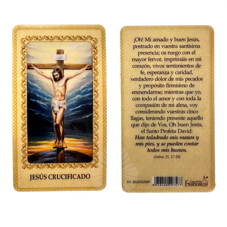 ESTAMPITA JESUS CRUCIFICADO - Artículos Religiosos Ultreya