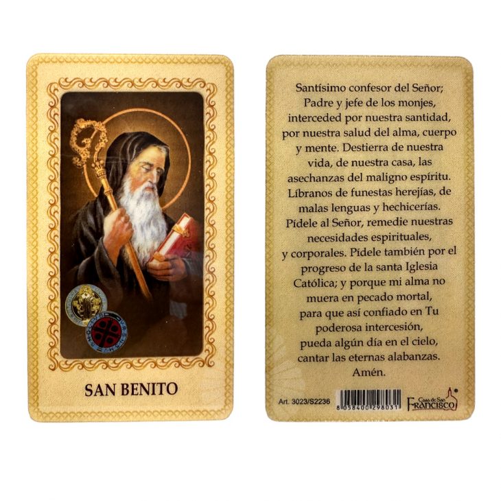 ESTAMPITA SAN BENITO - Artículos Religiosos Ultreya