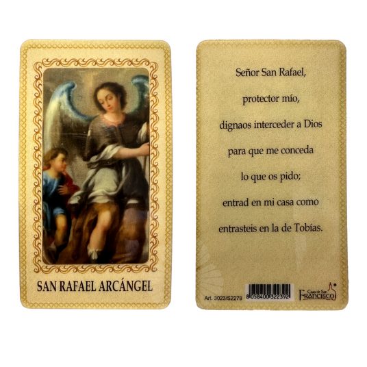 ESTAMPITA SAN RAFAEL ARCANGEL - Artículos Religiosos Ultreya