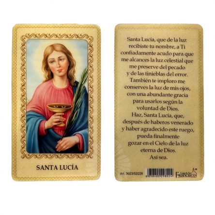ESTAMPITA SANTA LUCIA - Artículos Religiosos Ultreya
