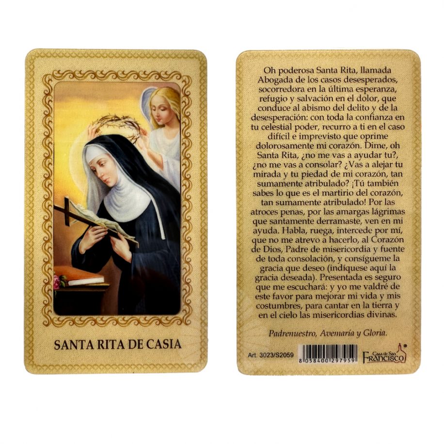 ESTAMPITA SANTA RITA DE CASIA - Artículos Religiosos Ultreya
