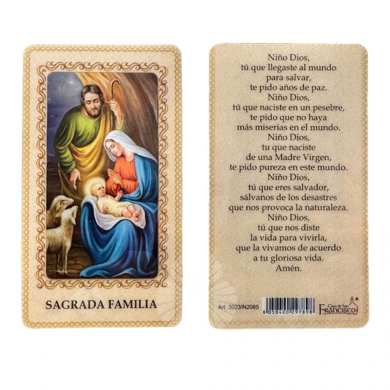ESTAMPITA SAGRADA FAMILIA - Artículos Religiosos Ultreya