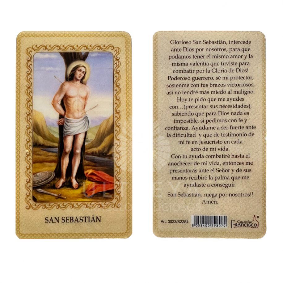 ESTAMPITA SAN SEBASTIAN - Artículos Religiosos Ultreya