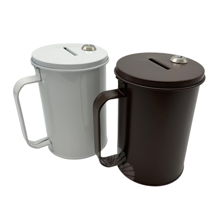 LIMOSNERO DE METAL CON LLAVE - Artículos Religiosos Ultreya