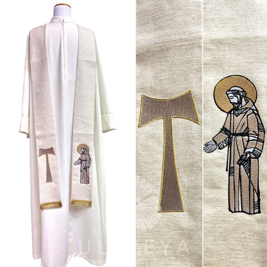 ESTOLON FRANCISCANO BORDADO - Artículos Religiosos Ultreya