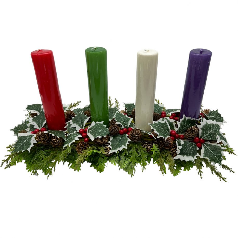 CORONA DE ADVIENTO CON VELAS - Artículos Religiosos Ultreya