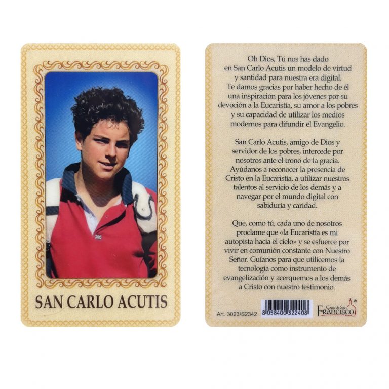ESTAMPITA SAN CARLO ACUTIS - Artículos Religiosos Ultreya