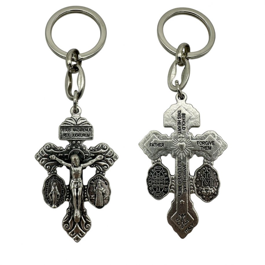 LLAVERO METAL CRUZ DEL PERDON - Artículos Religiosos Ultreya